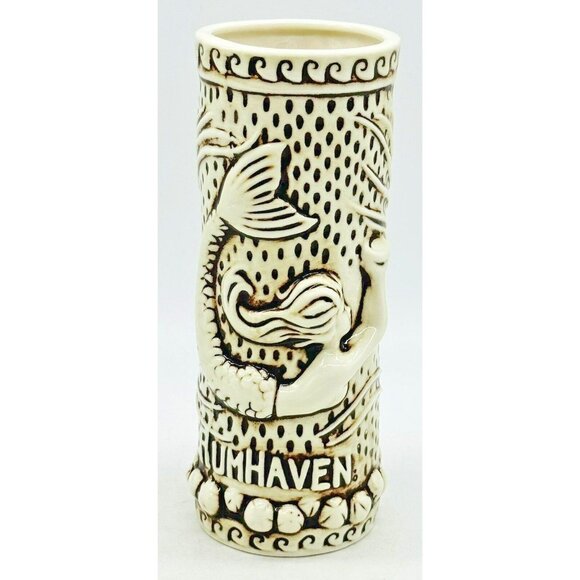 Tiki Rob | Dining | Tiki Rob Rum Haven Mug Mermaid Siren White Glazed ...